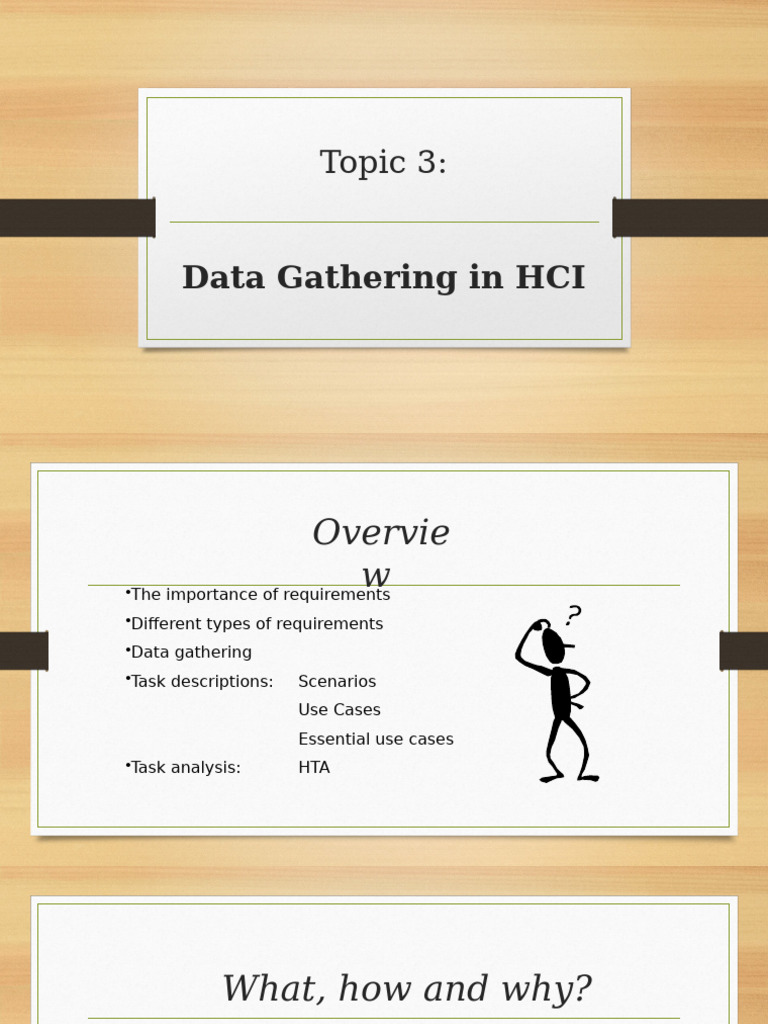 Topic-4-Data Gathering in HCI | PDF | Usability | Use Case