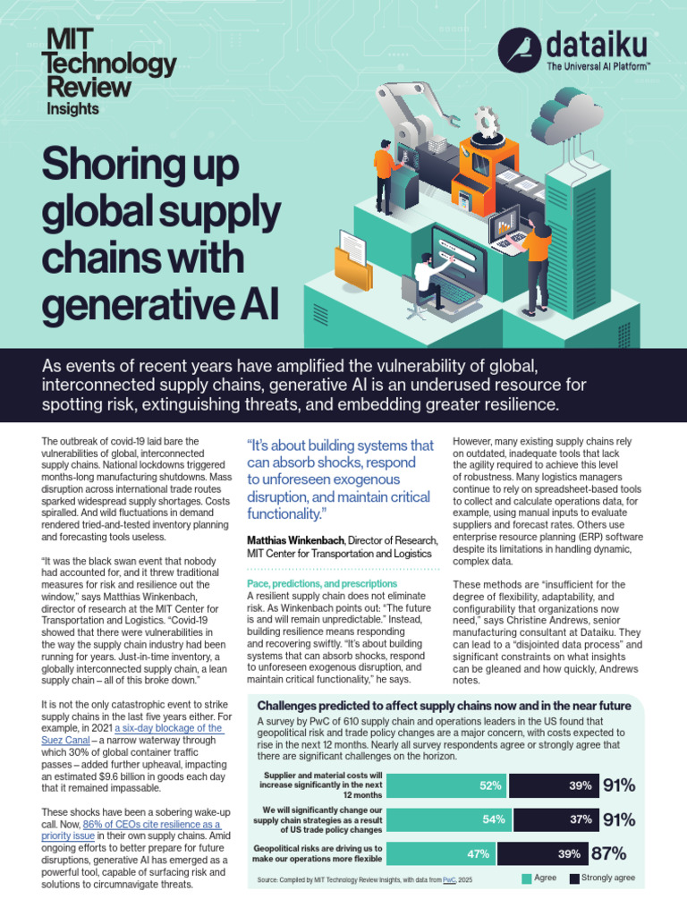 Dataiku Spply Chain Two Pager v6 | PDF | Artificial Intelligence ...