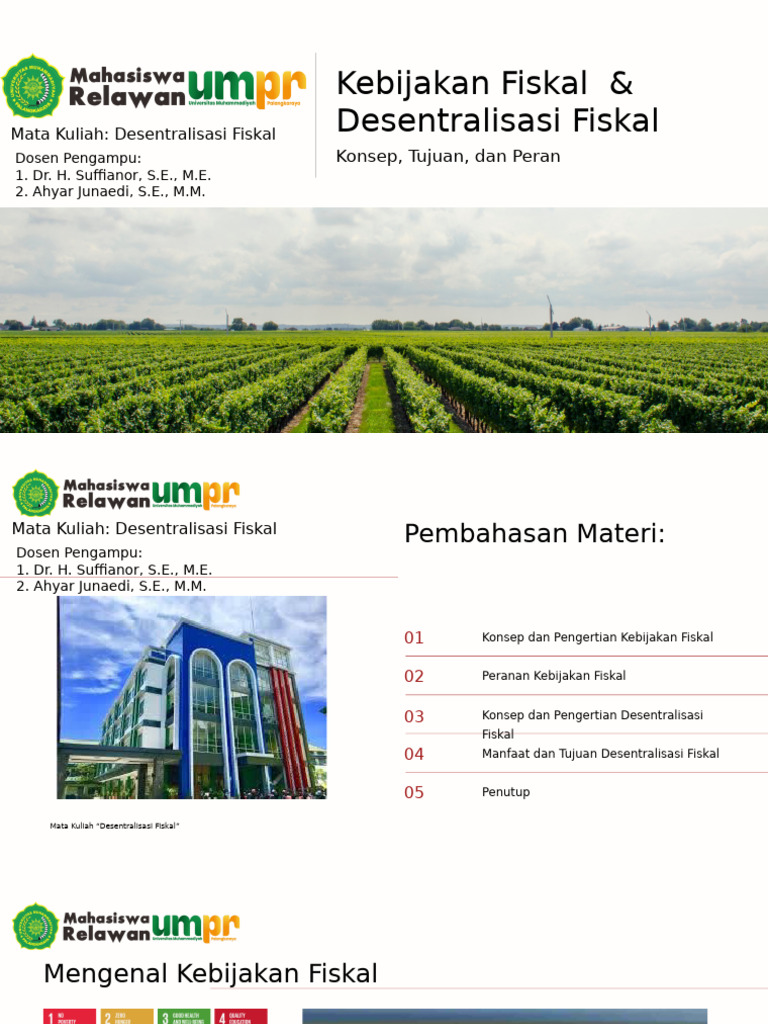 Materi Ke 1 - Desentralisasi Fiskal (Prodi Ilmu Administrasi Negara ...