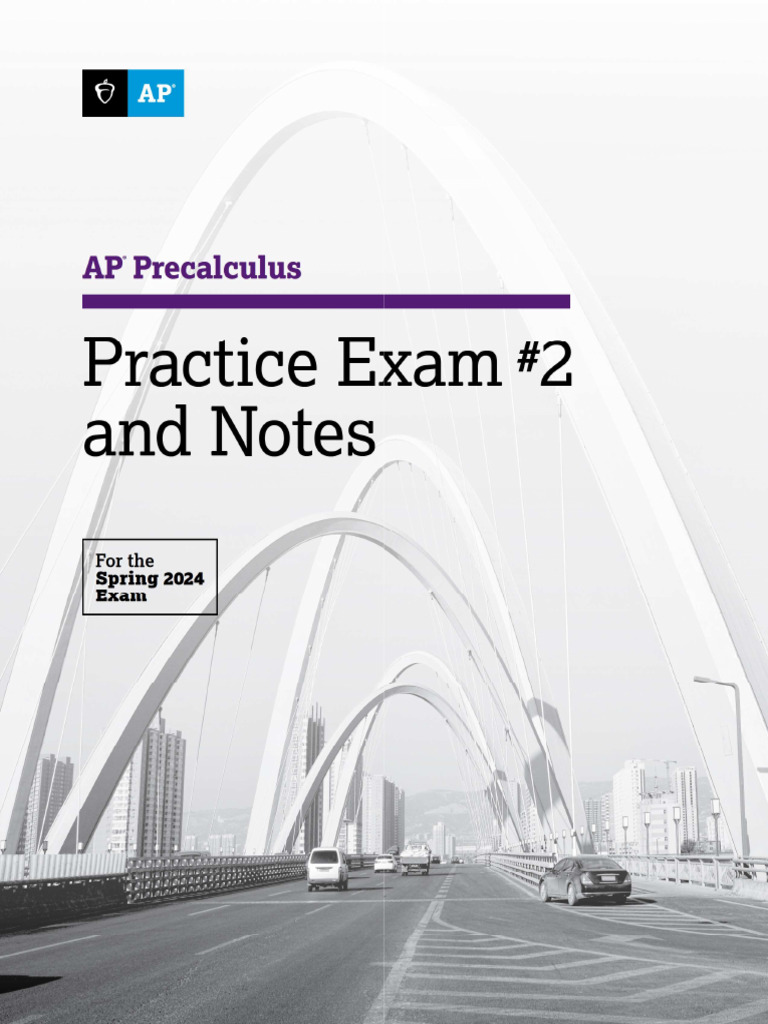 AP Precalc Practice Exam 2 | PDF