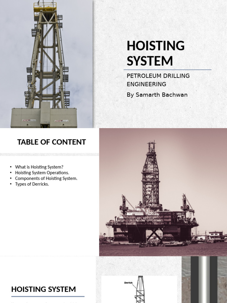 Hoisting System in Petroleum Drilling | PDF | Manufactured Goods