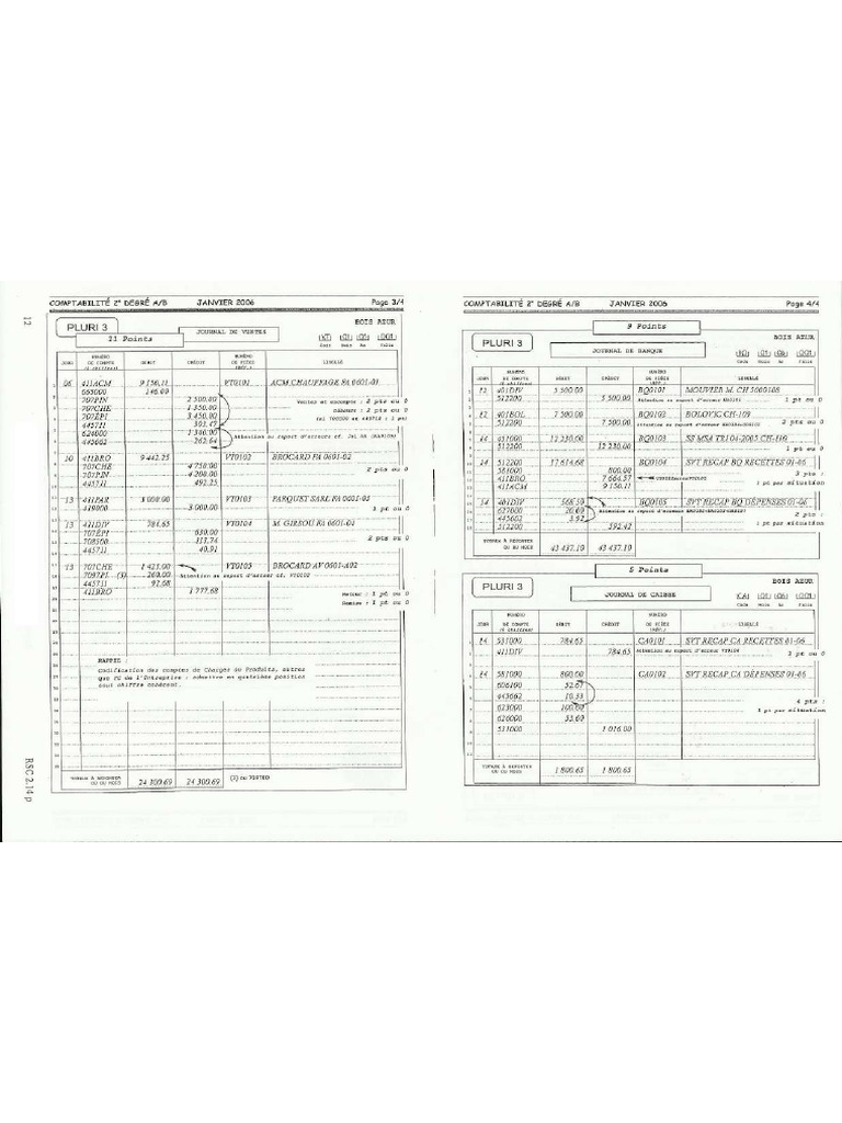 Corrige Compta Suite | PDF