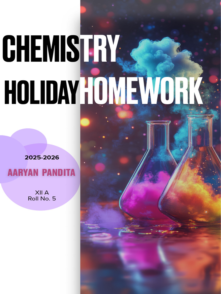 Chemistry Project Cover Work | PDF