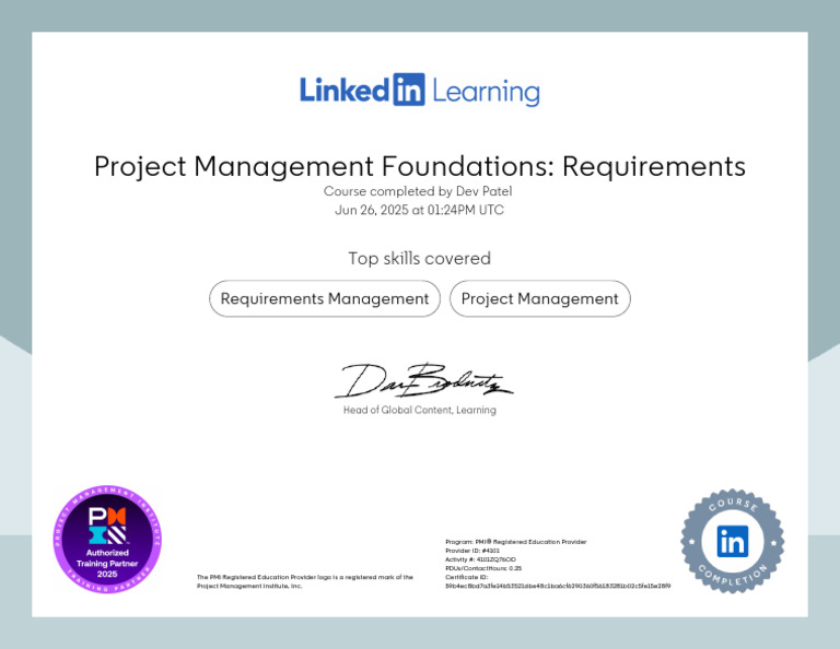 Project Management Institute (PMI) ® | PDF