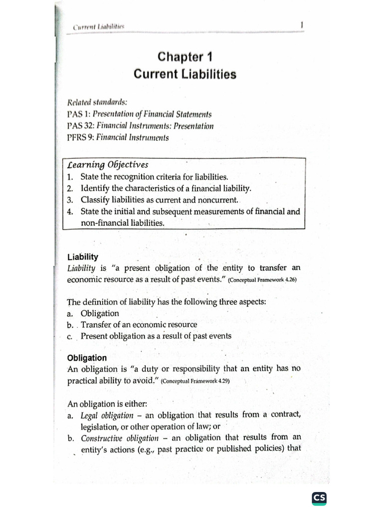 Chapter 1 IntAcc2 Milan | PDF