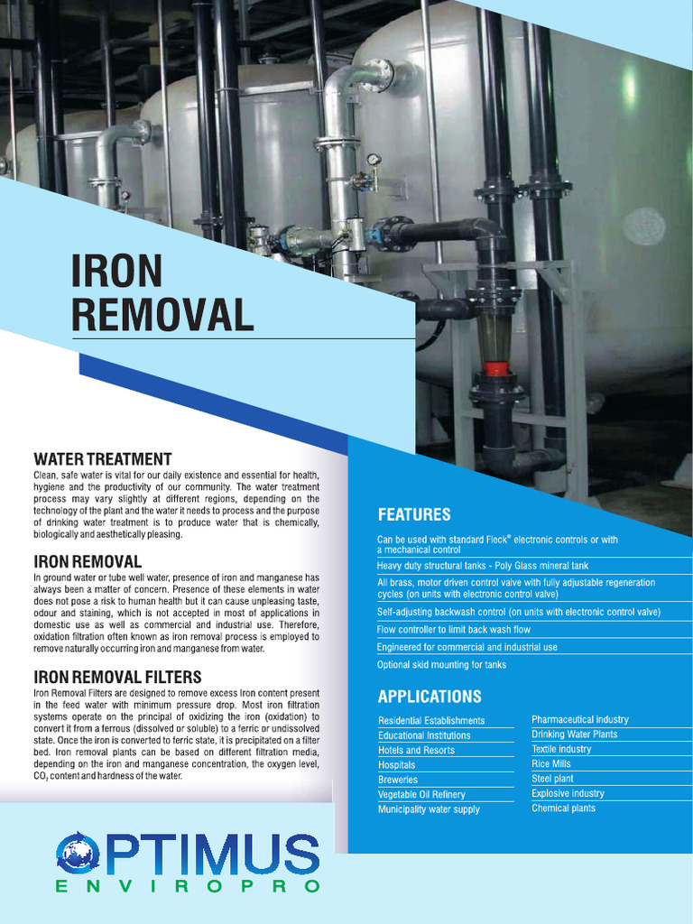 Optimus Iron Removal Flyer | PDF