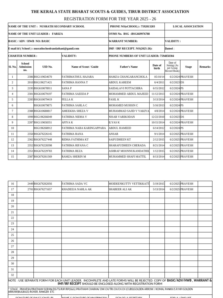 Census Report - 2025-26-1 | PDF