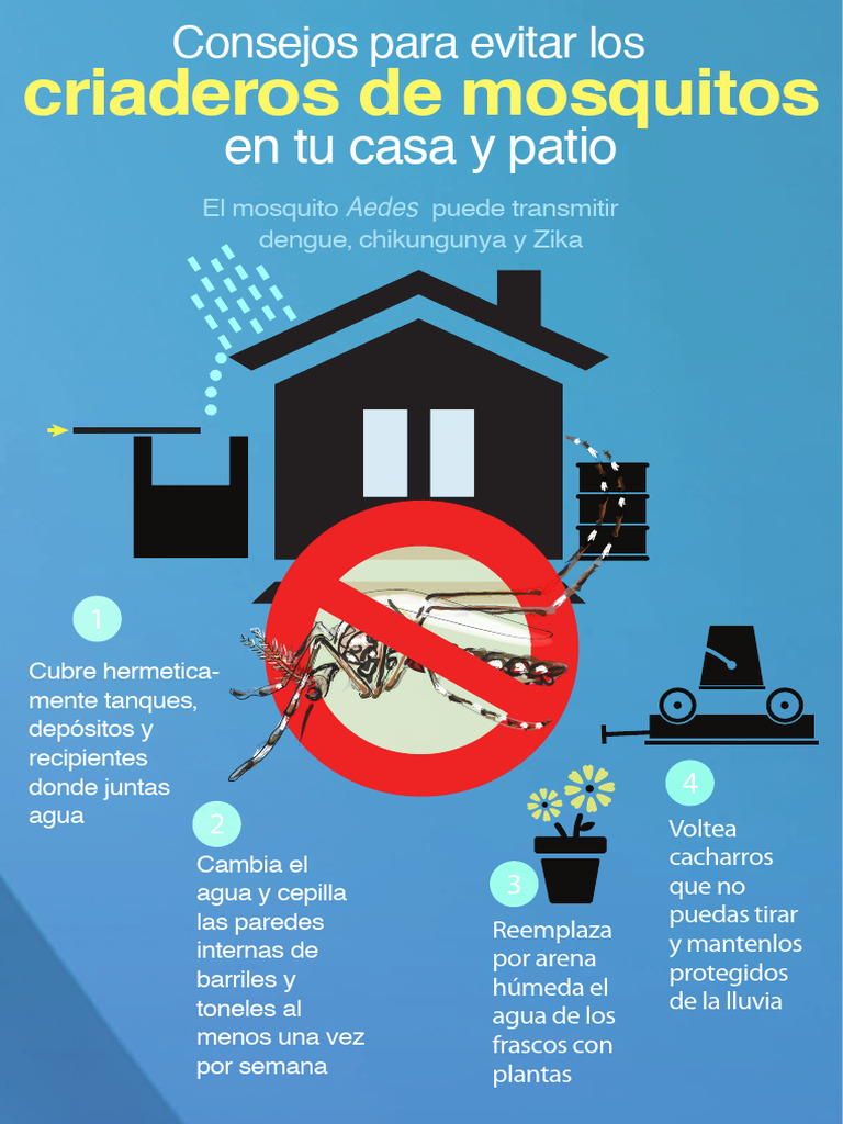 Infografía. Consejos para Evitar Criaderos de Mosquito en Tu Casa y en Tu Patio PDF | PDF ...