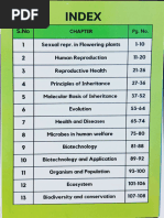 Class 12 Biology Ncert Index | PDF