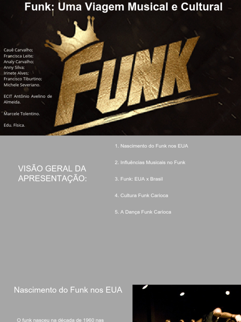 Cultura e Dança do Funk Carioca | PDF | Funk | Música