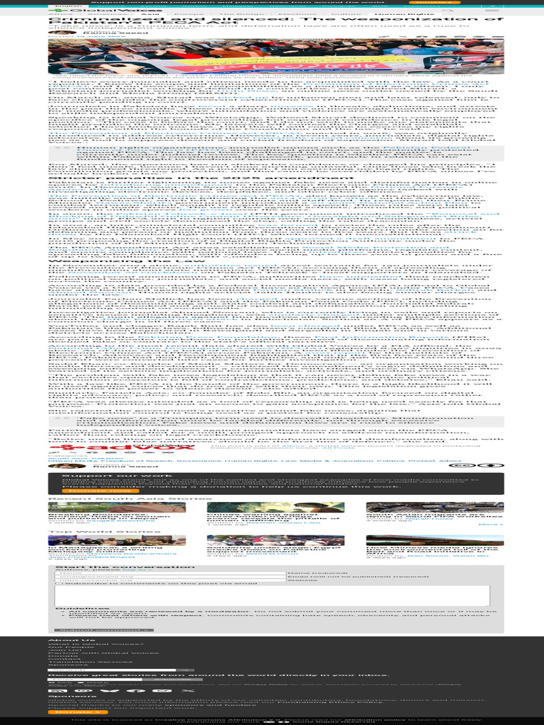 FIA Cybercrime - Criminalized and Silenced - The Weaponization of ...