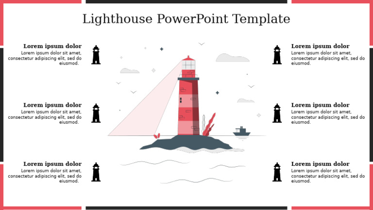 88202 Lighthouse Powerpoint Template Pdf