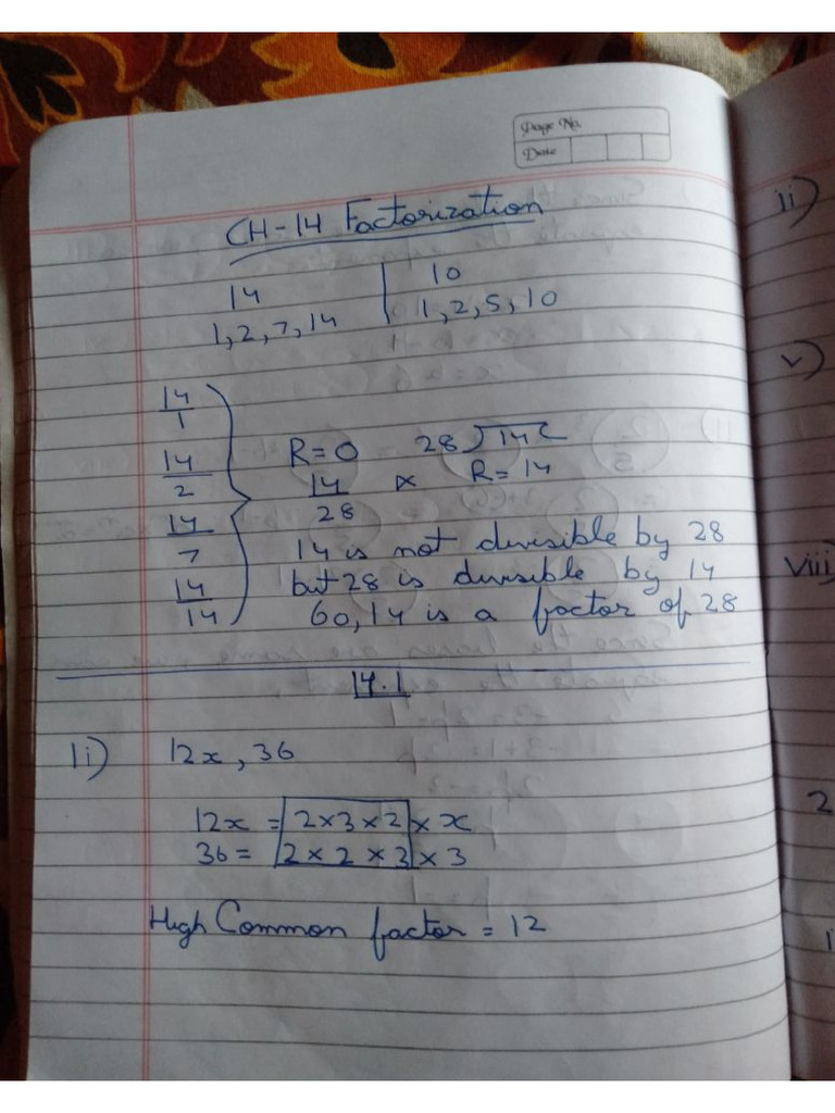 Factorisation | PDF