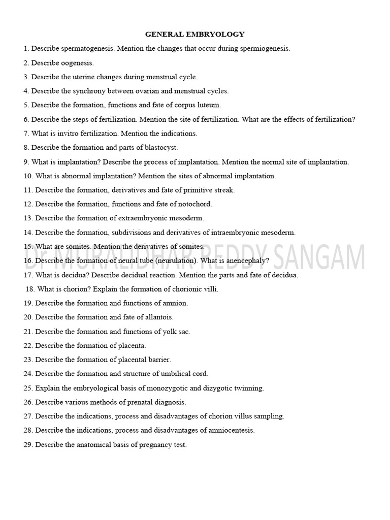 Embryology Question Bank Overview | PDF | Aorta | Anatomy