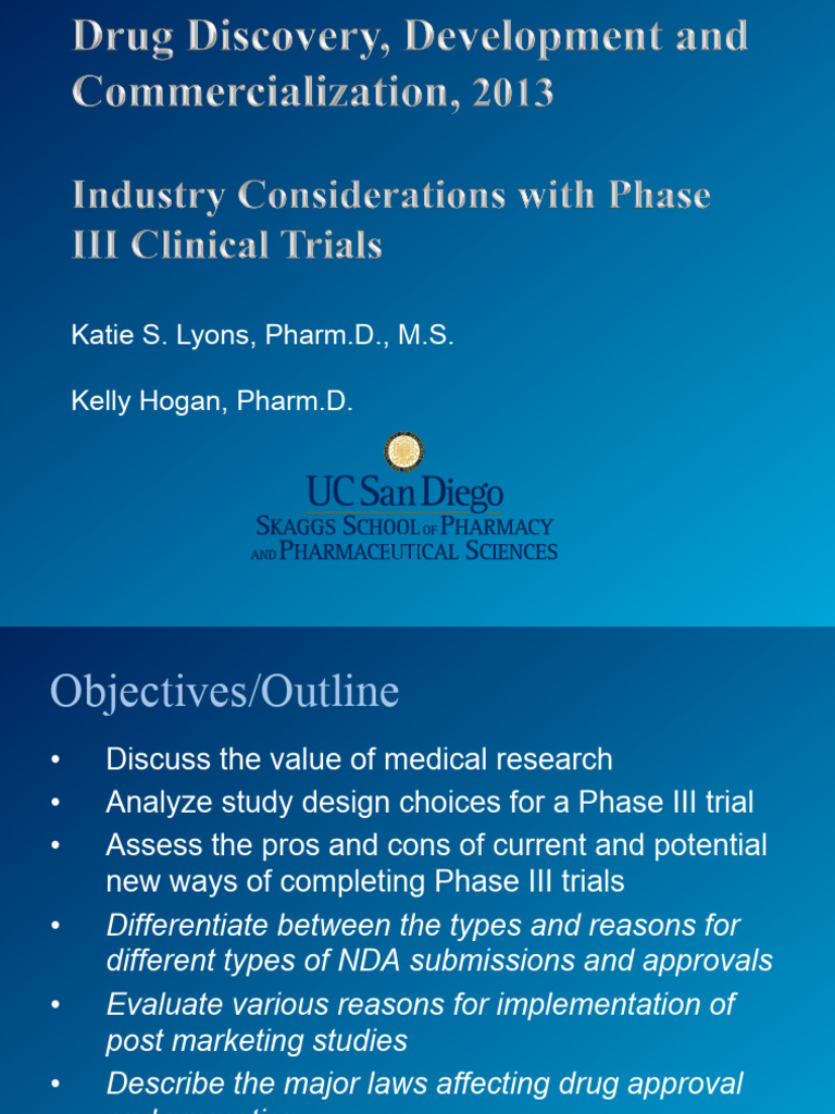 Industry Considerations With Phase III Clinical Trials 2013 | PDF | Phases Of Clinical Research ...