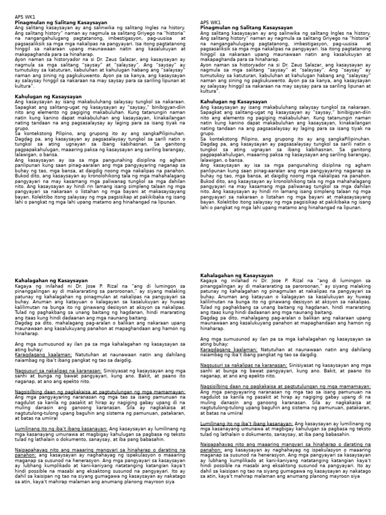 Pag-Aaral NG Kasaysayan | PDF