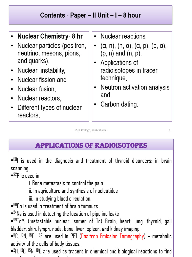 Nuclear Chemistry: Concepts and Applications | PDF | Quark | Nuclear ...