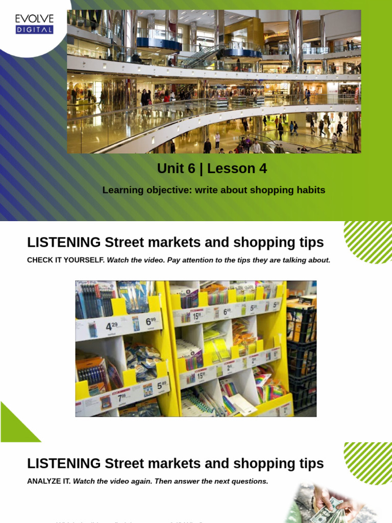 UNIT 6 - Lesson 4 - Writing - ST | PDF