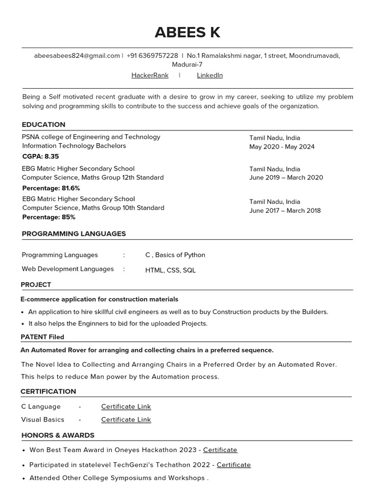 How To Write Short Engaging Resume | PDF