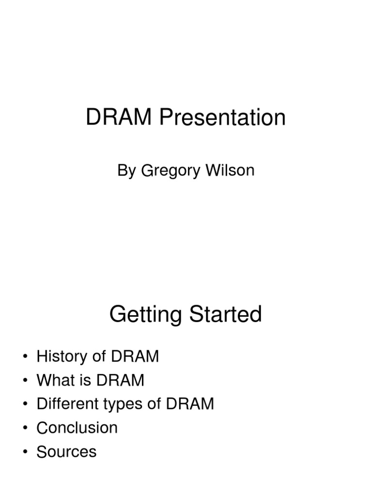 Comprehensive Guide to DRAM Types | PDF | Dynamic Random Access Memory ...