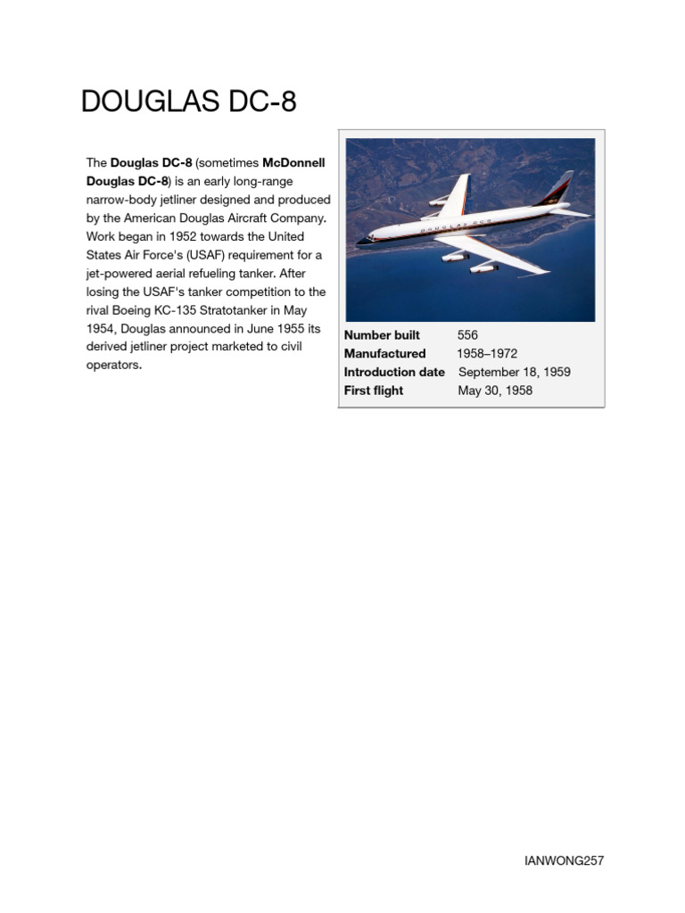 Douglas DC 8 | PDF