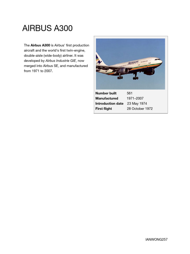 Airbus a300 | PDF