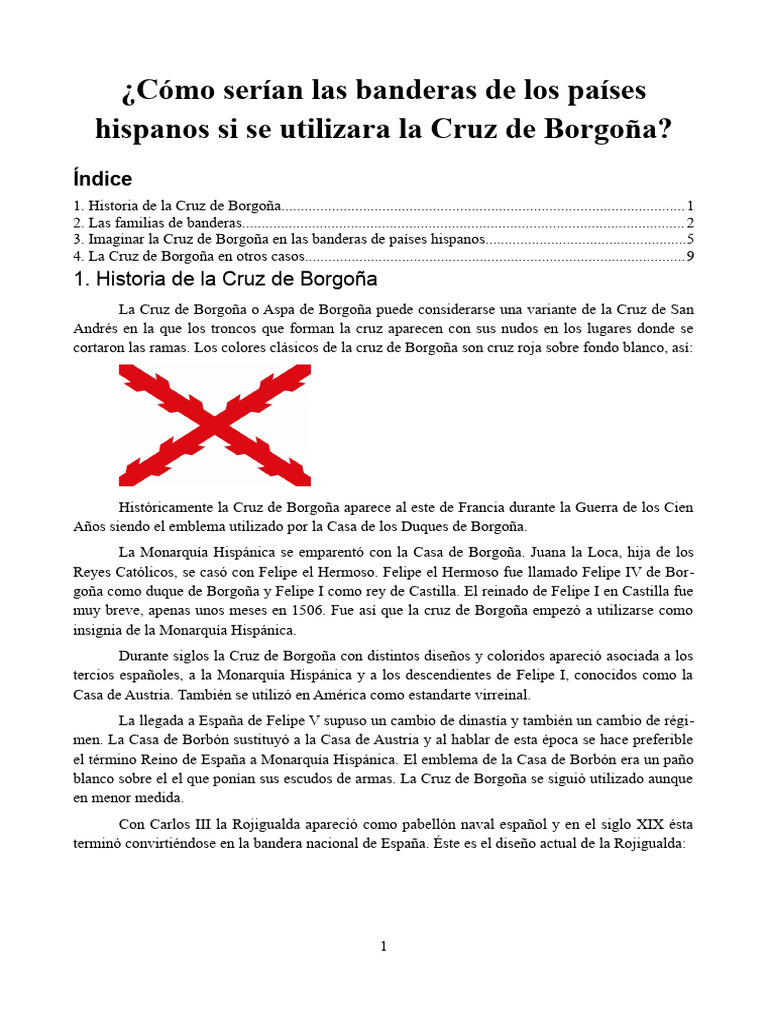 Diseño de Banderas A Partir de La Cruz de Borgoña | PDF | Bandera ...