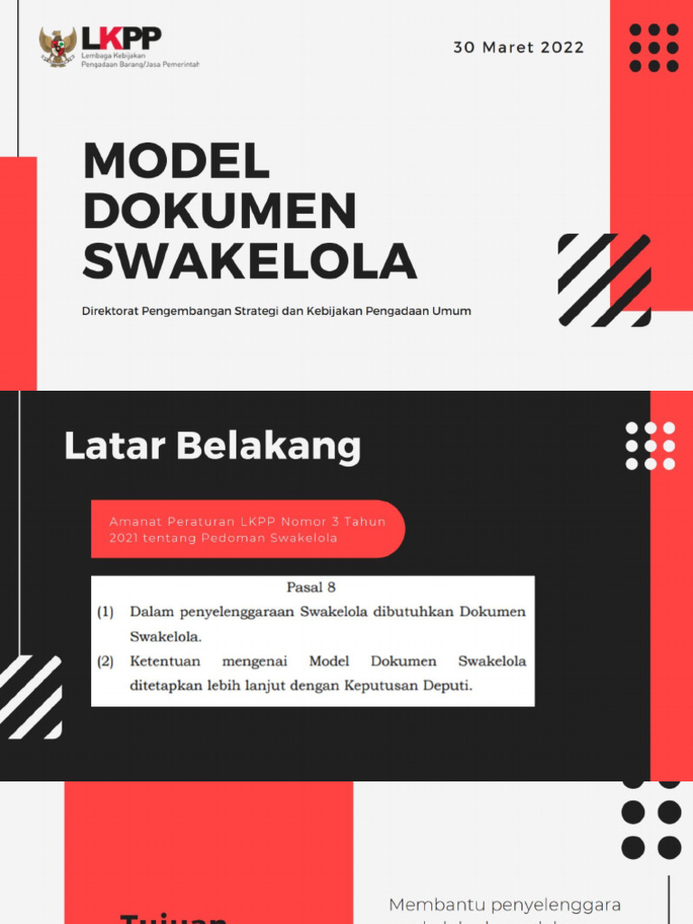 Model Dokumen Swakelola Gabungan Share | PDF