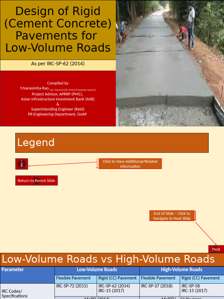 Design of CC Pavements For Low Volume Roads - IRC-SP-62-2014 | PDF ...