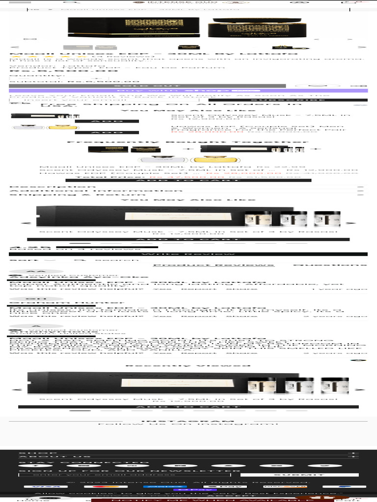 Maali Unisex EDP - 30ML by Lattafa Intense Oud 2 | PDF | Perfume | Odor