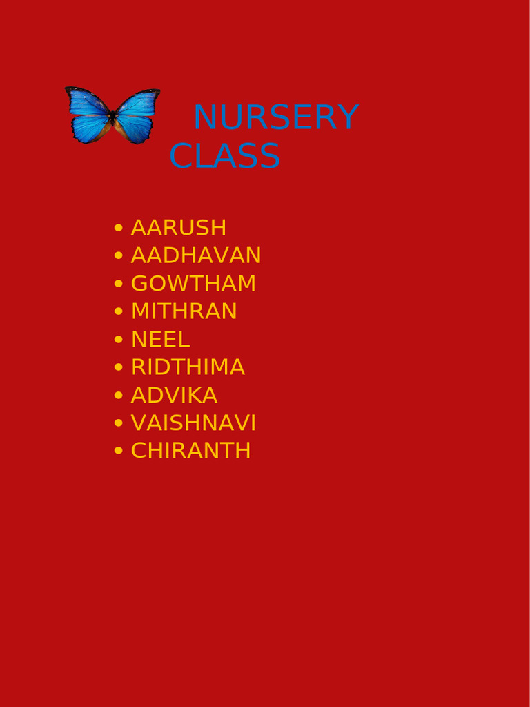 Nursery Class | PDF