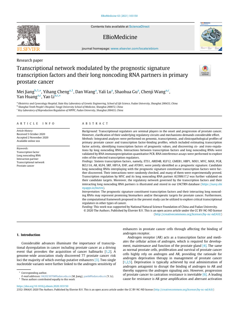 [EBioMedicine 2021-jan vol. 63] Jiang, Mei_ Cheng, Yihang_ Wang, Dan ...