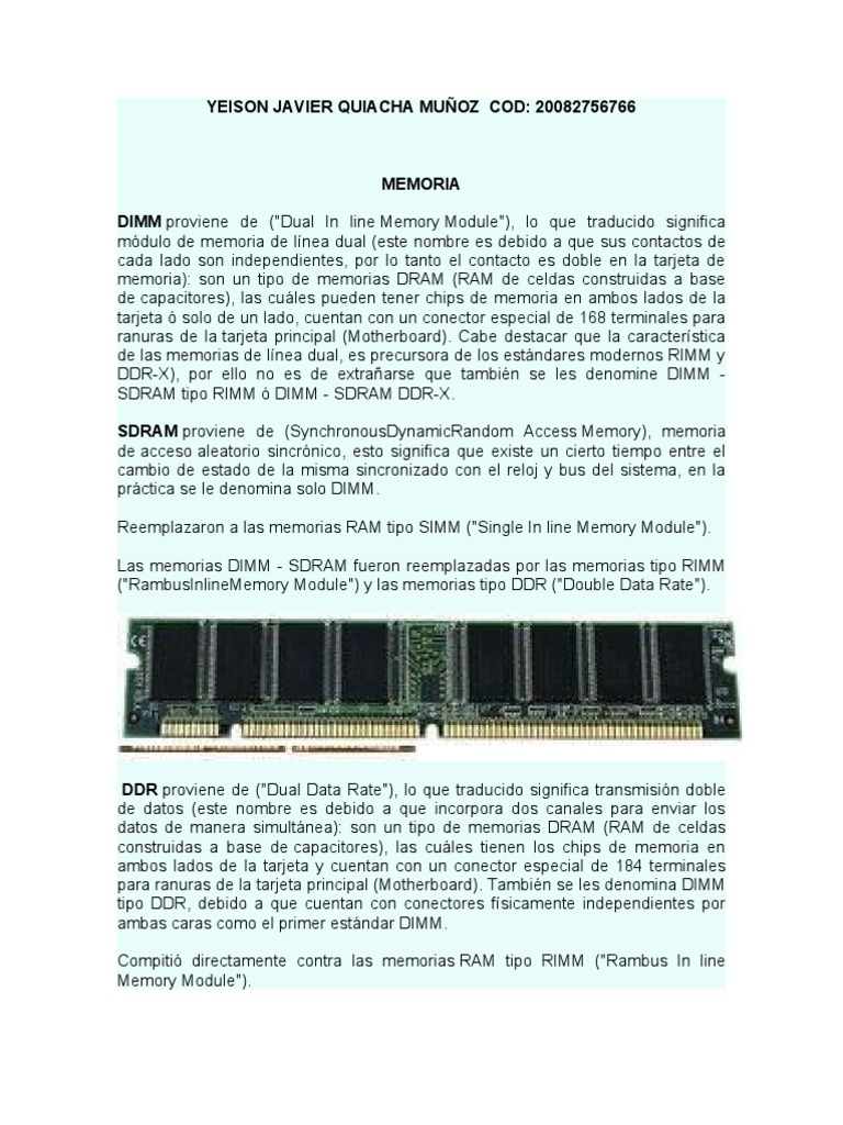 Hipi | PDF | Memoria de acceso aleatorio | Caché (Computación)