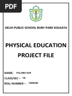 13.05.2025 PHYSICAL EDUCATION PROJECT Class - XII - 2025-26 | PDF | Asana