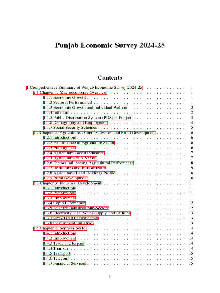 Punjab Economic Survey 2024-25 Insights | PDF | Gross Domestic Product ...