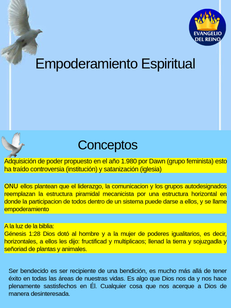 Tema #12. Empoderamiento Espiritual | PDF | espíritu Santo | Empoderamiento