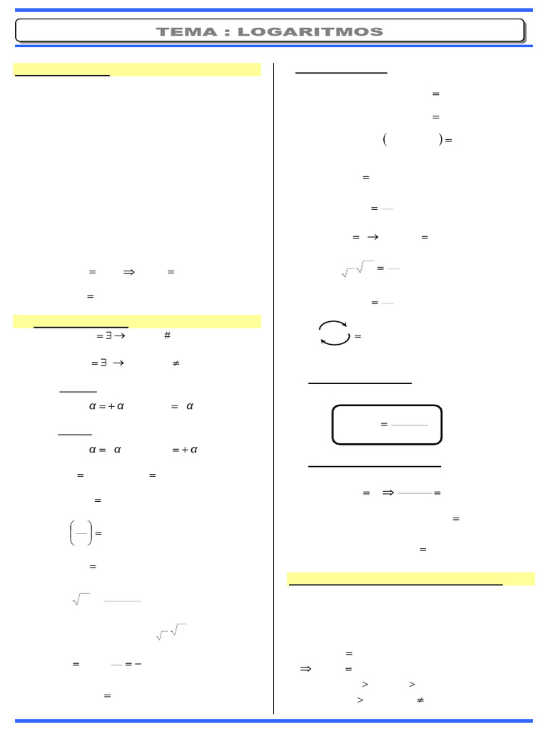 Alge-14 Logaritmos | PDF | Logaritmo | Funciones y mapeos