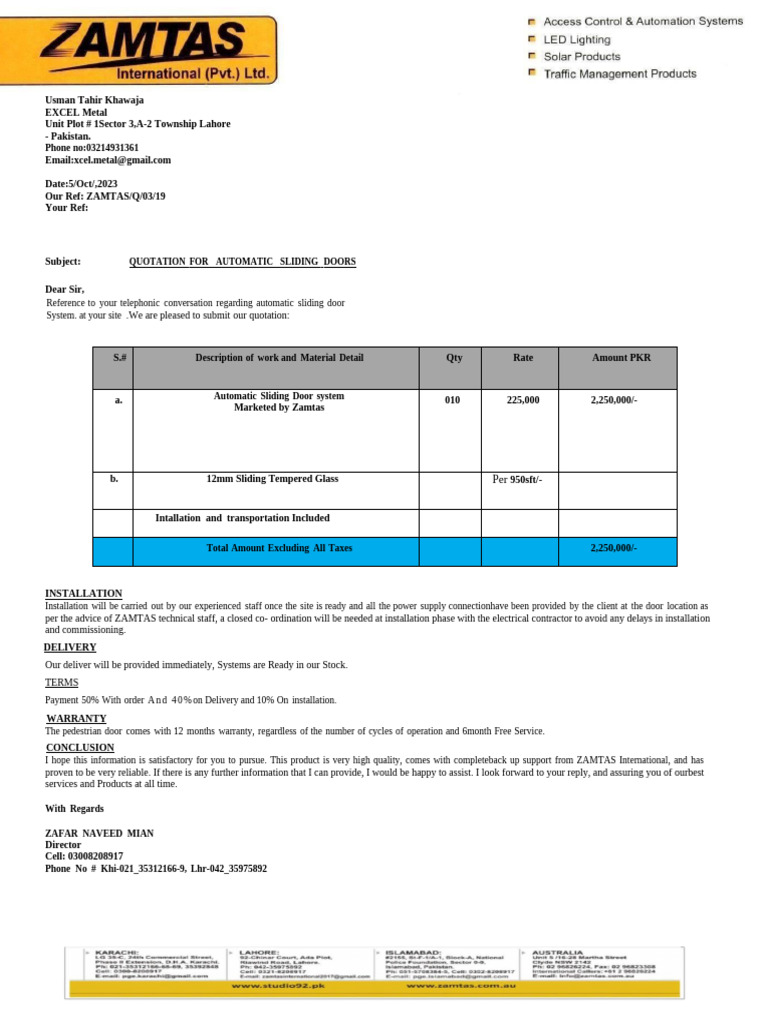 1 Excel Sliding Door 30 | PDF