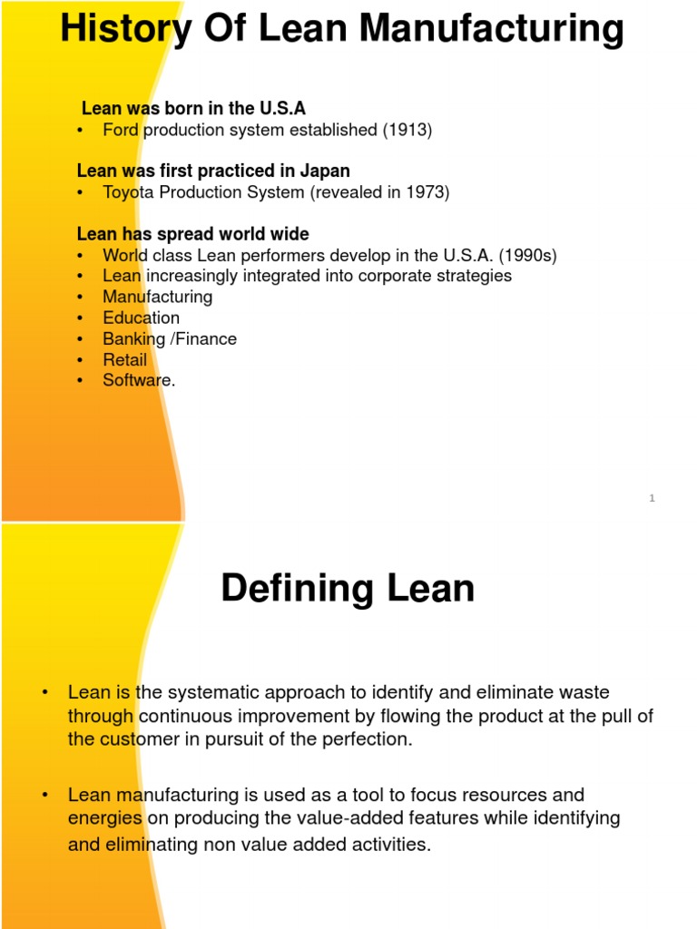 LEAN | PDF | Lean Manufacturing | Operations Management