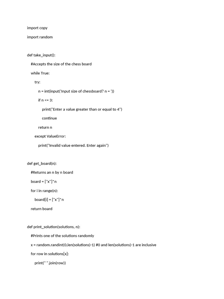 4 Queen Problem | PDF