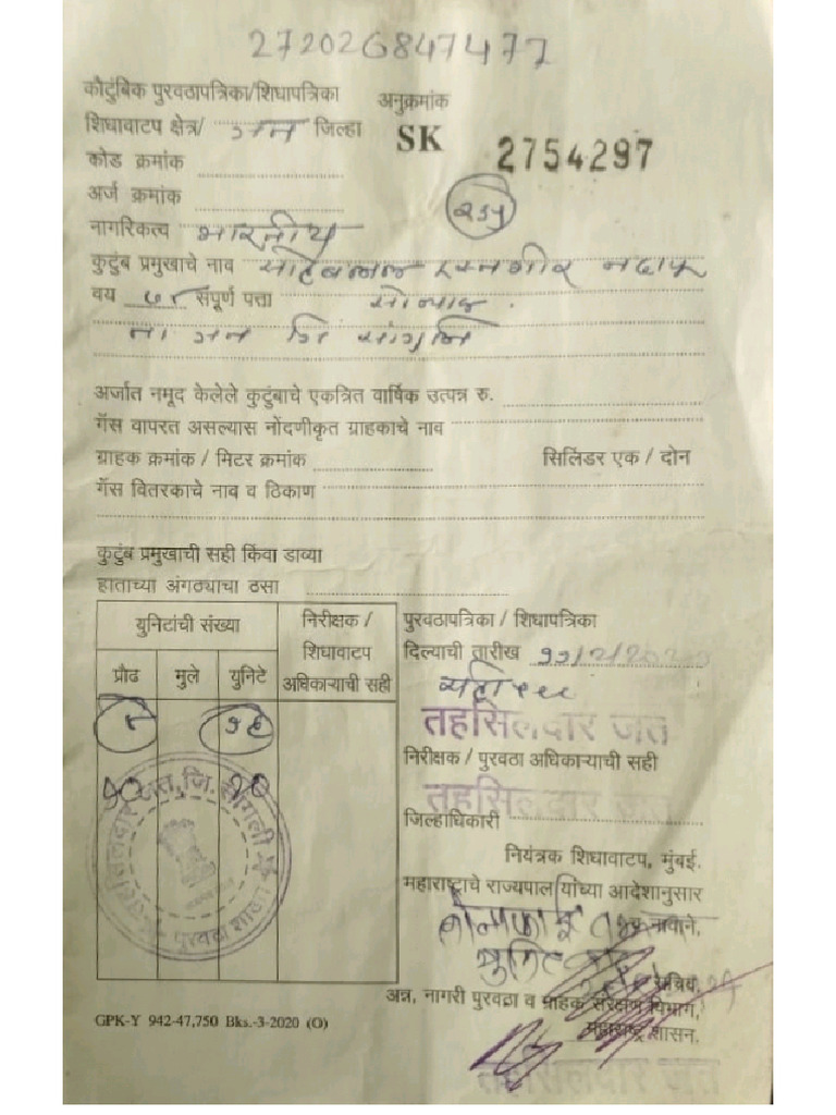 Dasgiru Nadaf Ration | PDF