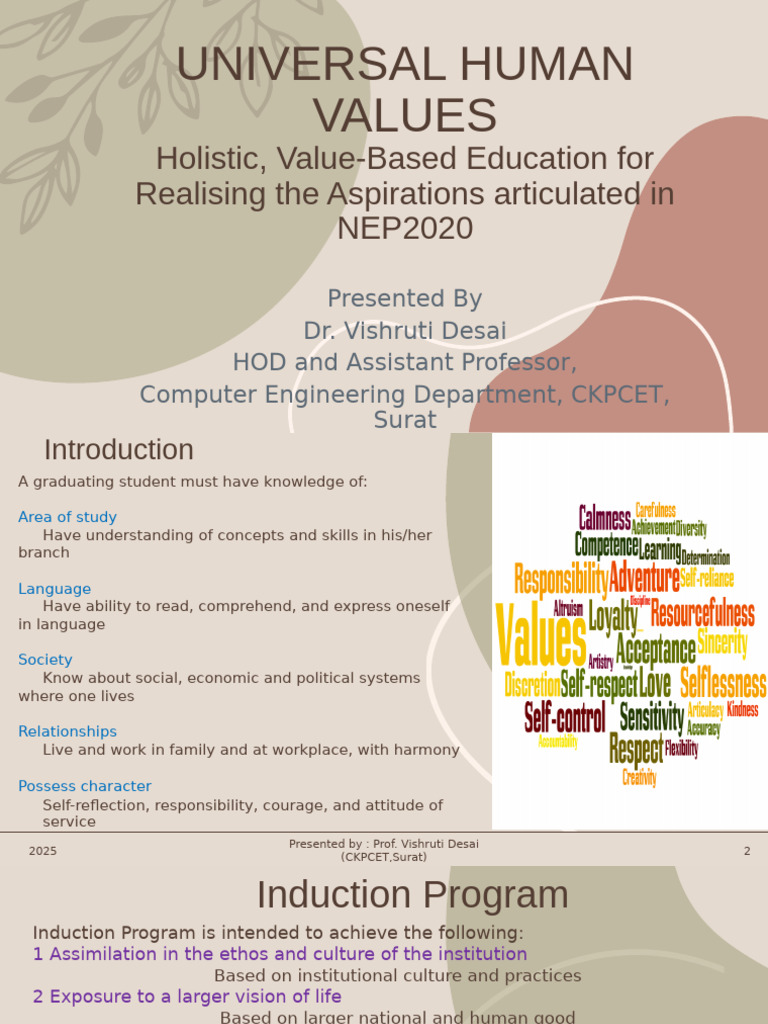 1 - Universal Human Values | PDF
