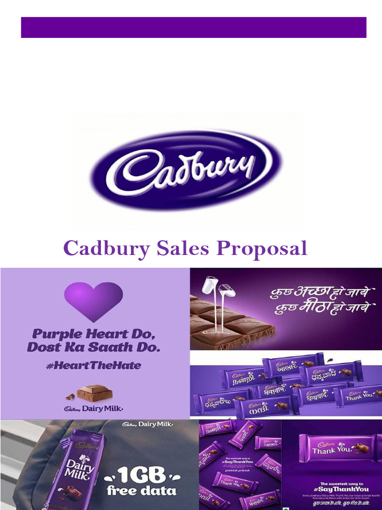 Cadbury Sales Partnership Proposal | PDF | Business Economics | Business