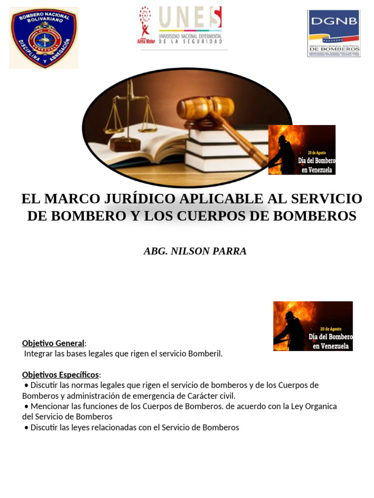 Presentacion Bomberos | PDF | Bombero | Constitución