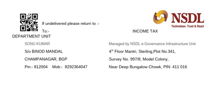 03 NSDL - User Speed Post | PDF