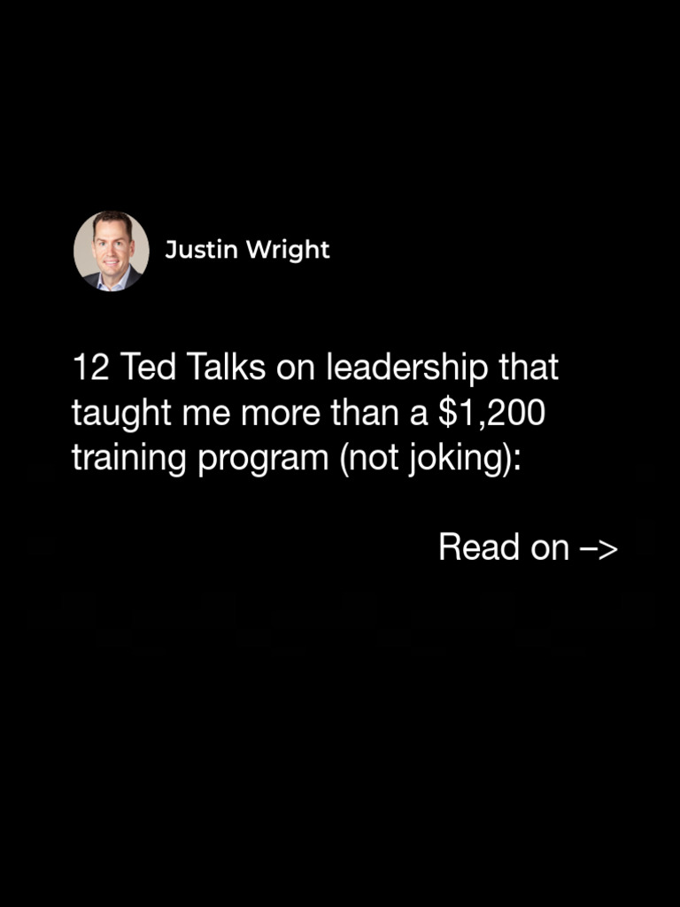 12 Ted Talks On Leadership 1688615554 | PDF | Leadership | Social ...