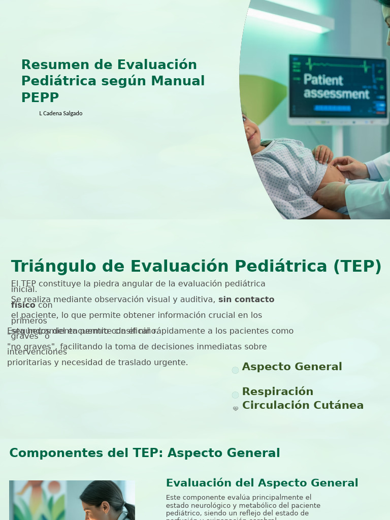 Esquema de Evaluacion Pediatrica Segun Manual PEPP | PDF | Choque (circulatorio) | Sistema ...