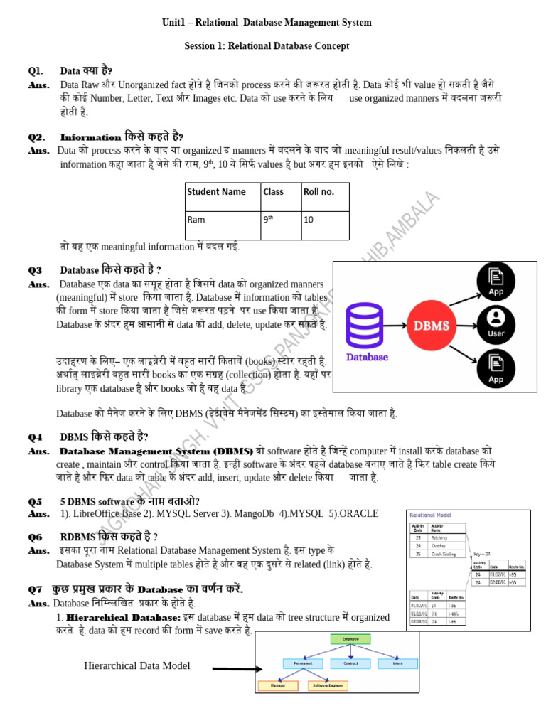 Student Name Class Roll No | PDF