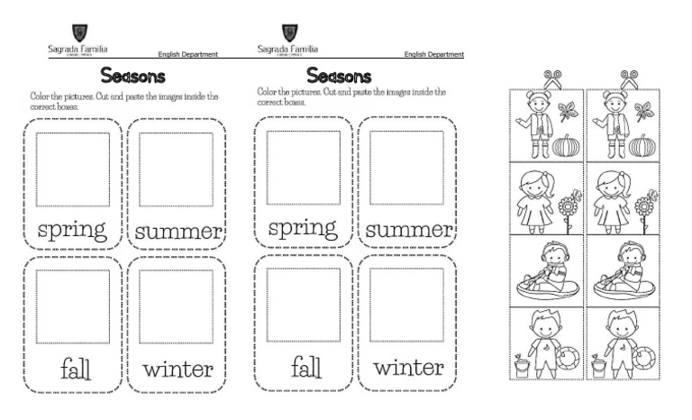 Cut and Glue The Seasons | PDF