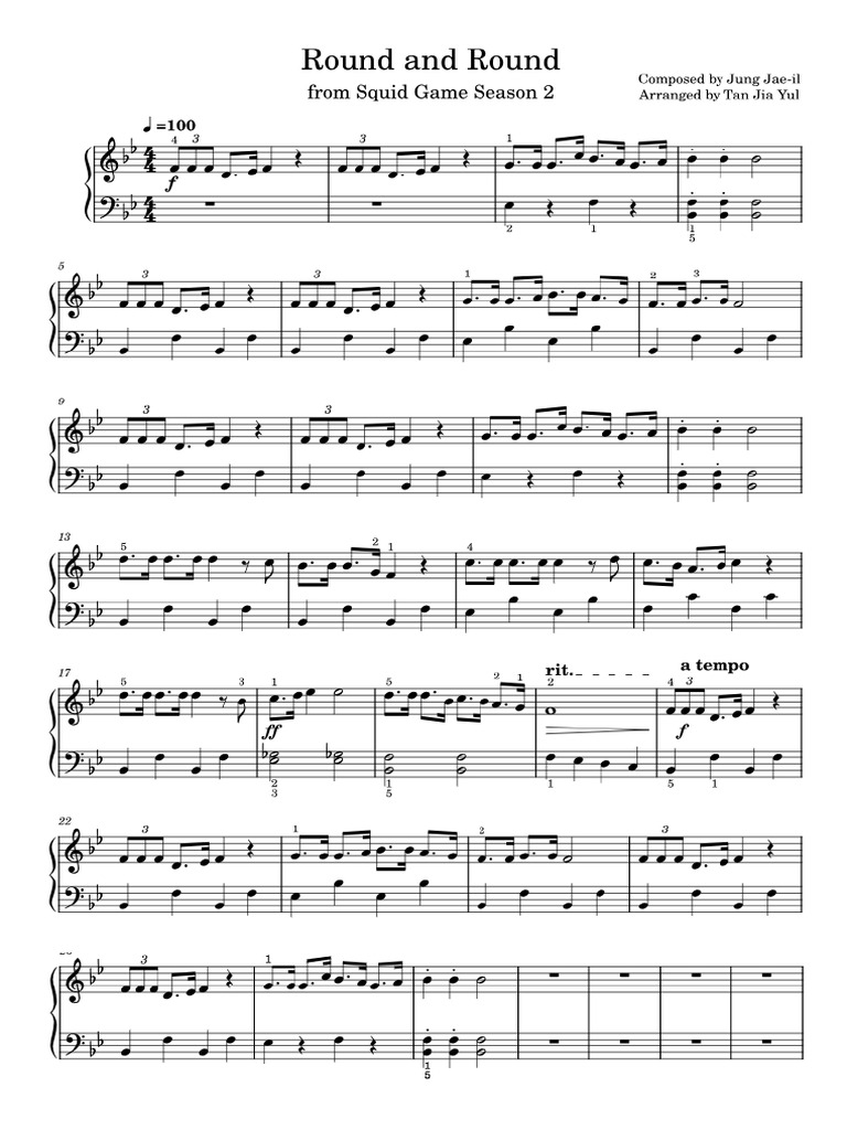 Mingle Game Song - Easy | PDF